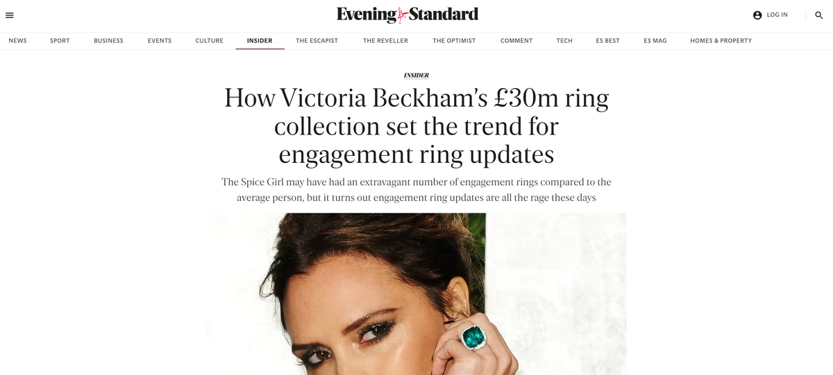 Alexandra of Augustine Jewels Featured in The Evening Standard | Press ...