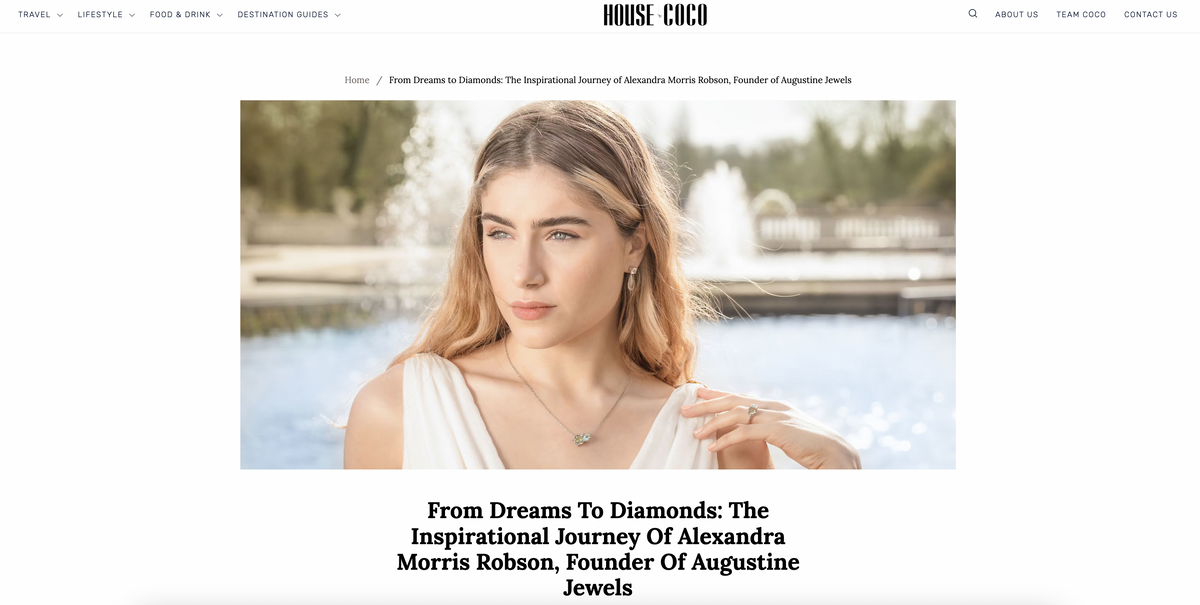 Alexandra of Augustine Jewels features in House of Coco Interview ...